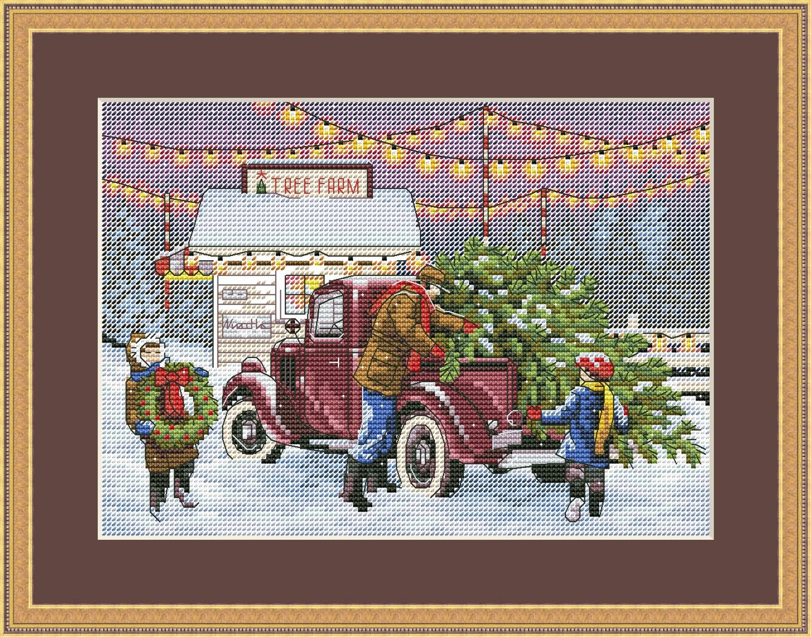 Holiday Tree Farm Counted Cross Stitch Pattern Christmas - Etsy