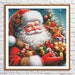 Santa Claus's Smile Christmas Cross Stitch Pattern Santa's Face Hand ...