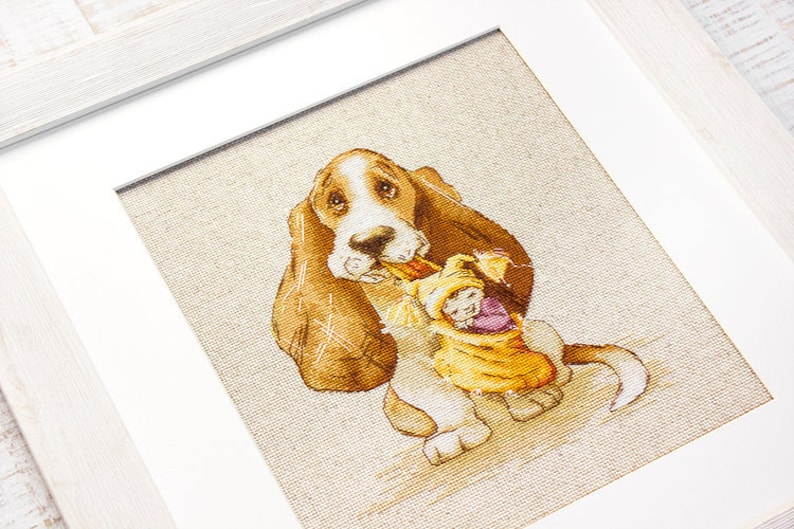 Dog Basset Counted Cross Stitch Kit Lucas Counted Cross Stitch - Etsy