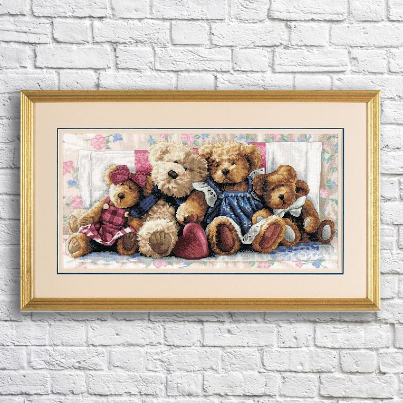 A Row of Love Cross Stitch Pattern PDF Needlepoint Chart Counted Cross ...