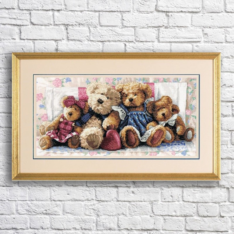 Teddy Cross Stitch - Etsy