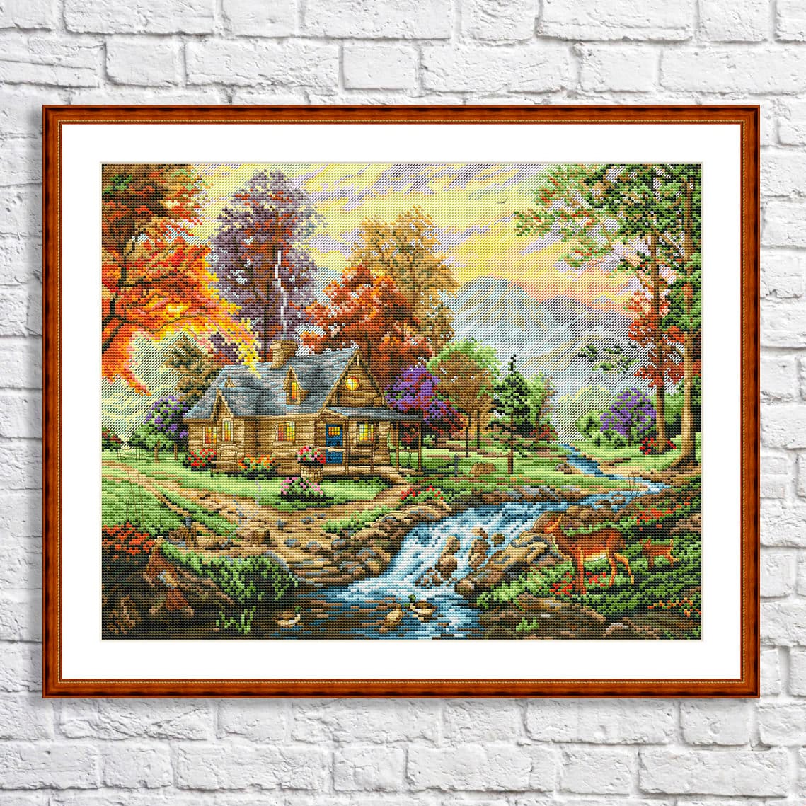 Hunting Lodge Cross Stitch Pattern Mountains Digital Pattern - Etsy