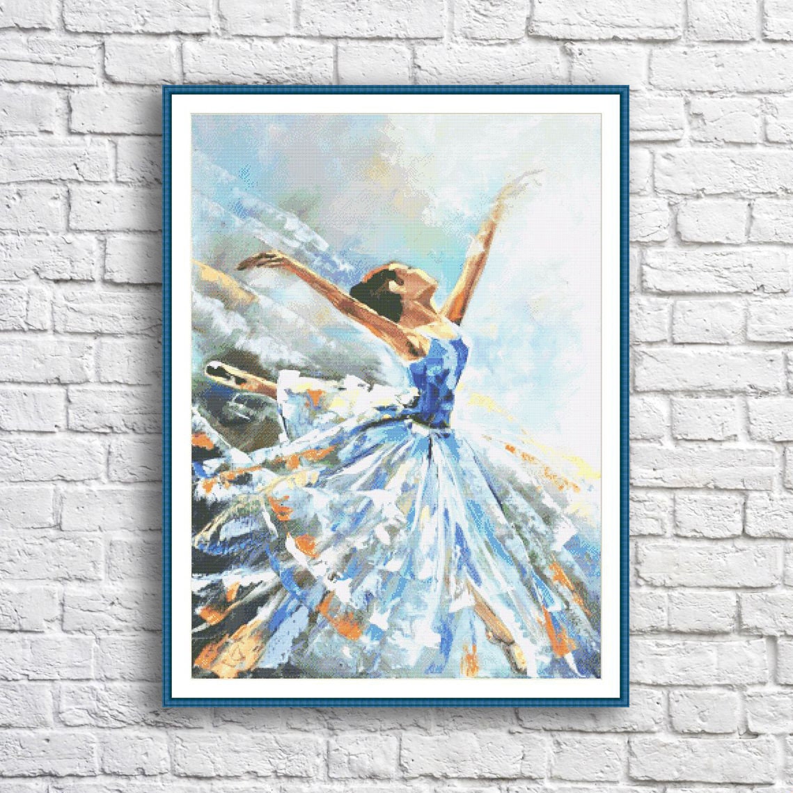 Ballet Dancer Cross Stitch Pattern Digital Pattern Modern Wall - Etsy