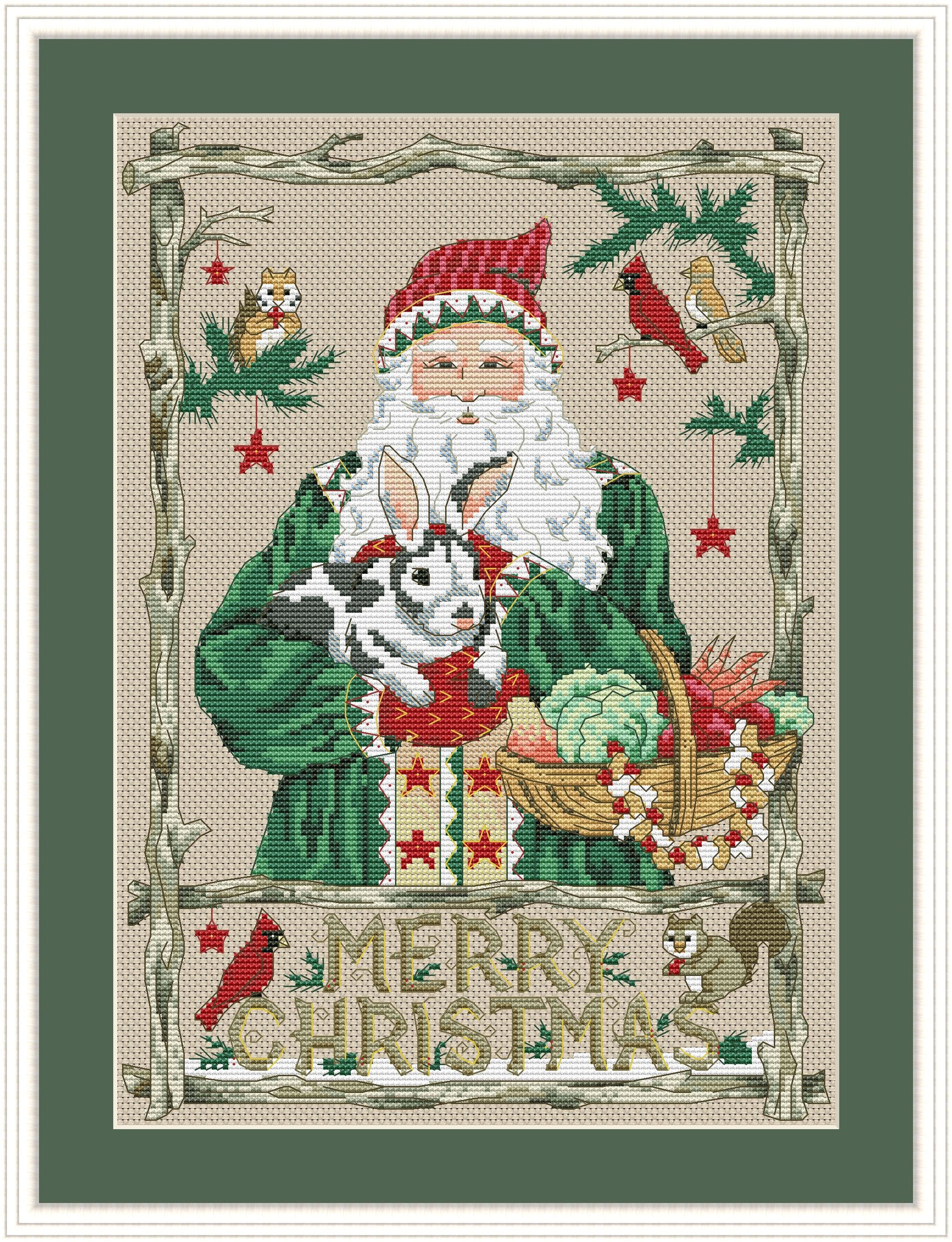 Santa banner cross stitch chart PDF Sewing & Fiber Craft Supplies ...