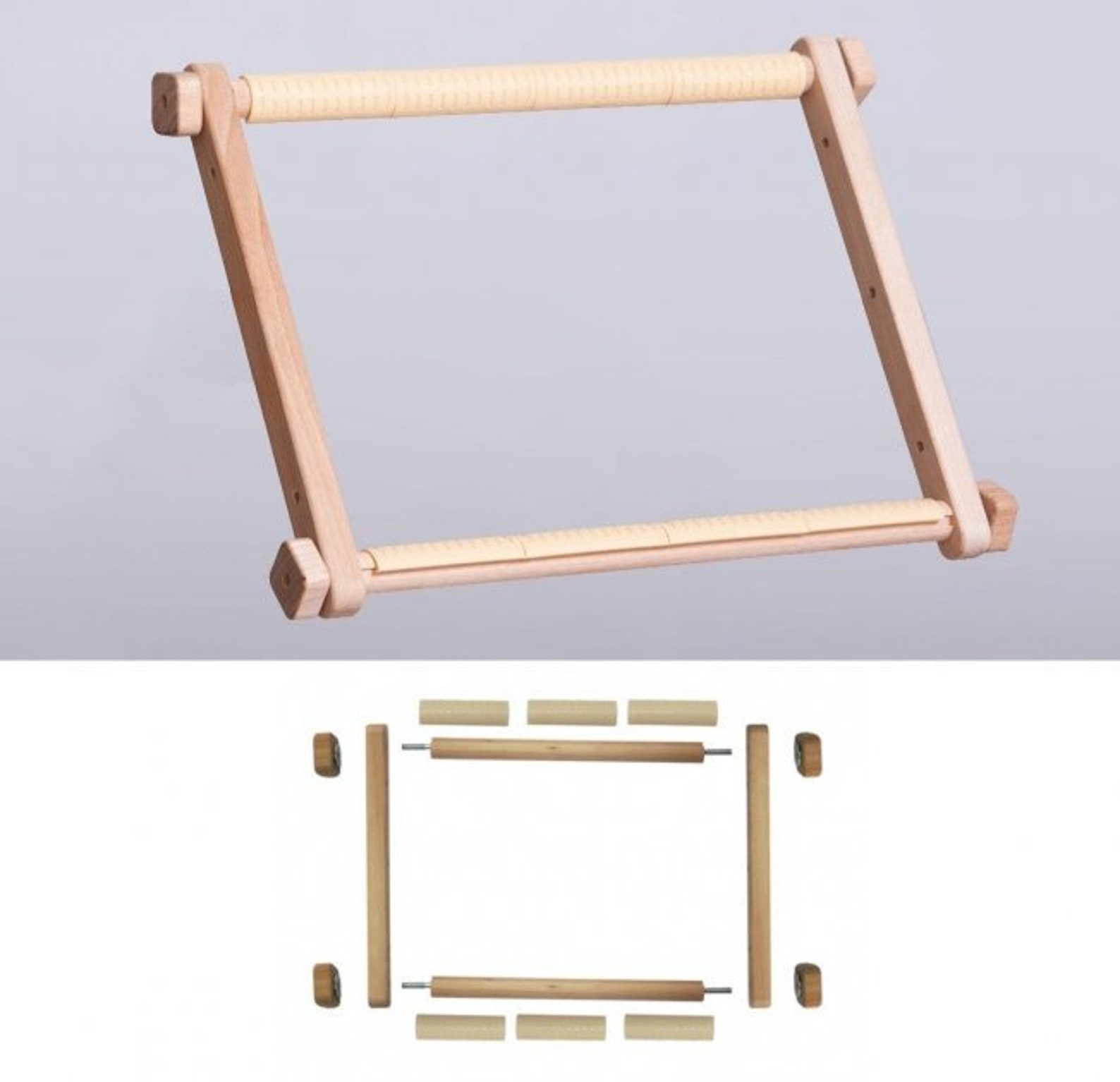 Easy Clip Hand Frame Wooden Needlework Frame Beading Frame Scrooling ...