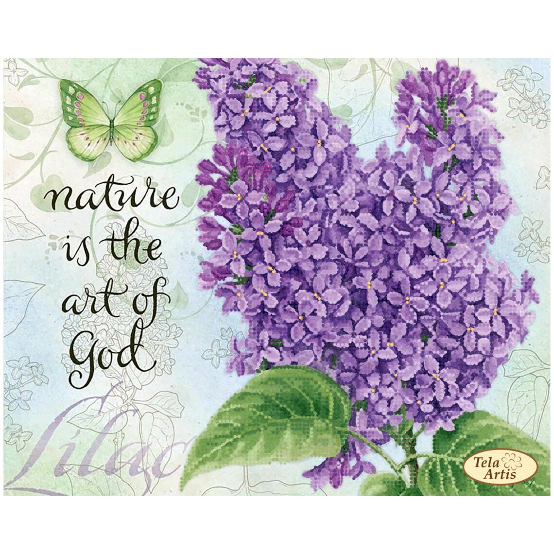 Sprig of Lilac Bead Embroidery Kit DIY Needlework Kit Floral - Etsy