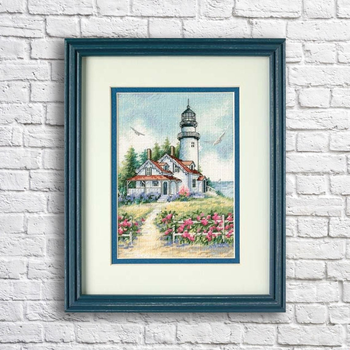 Scenic Lighthouse Counted Cross Stitch Pattern Digital Pattern - Etsy