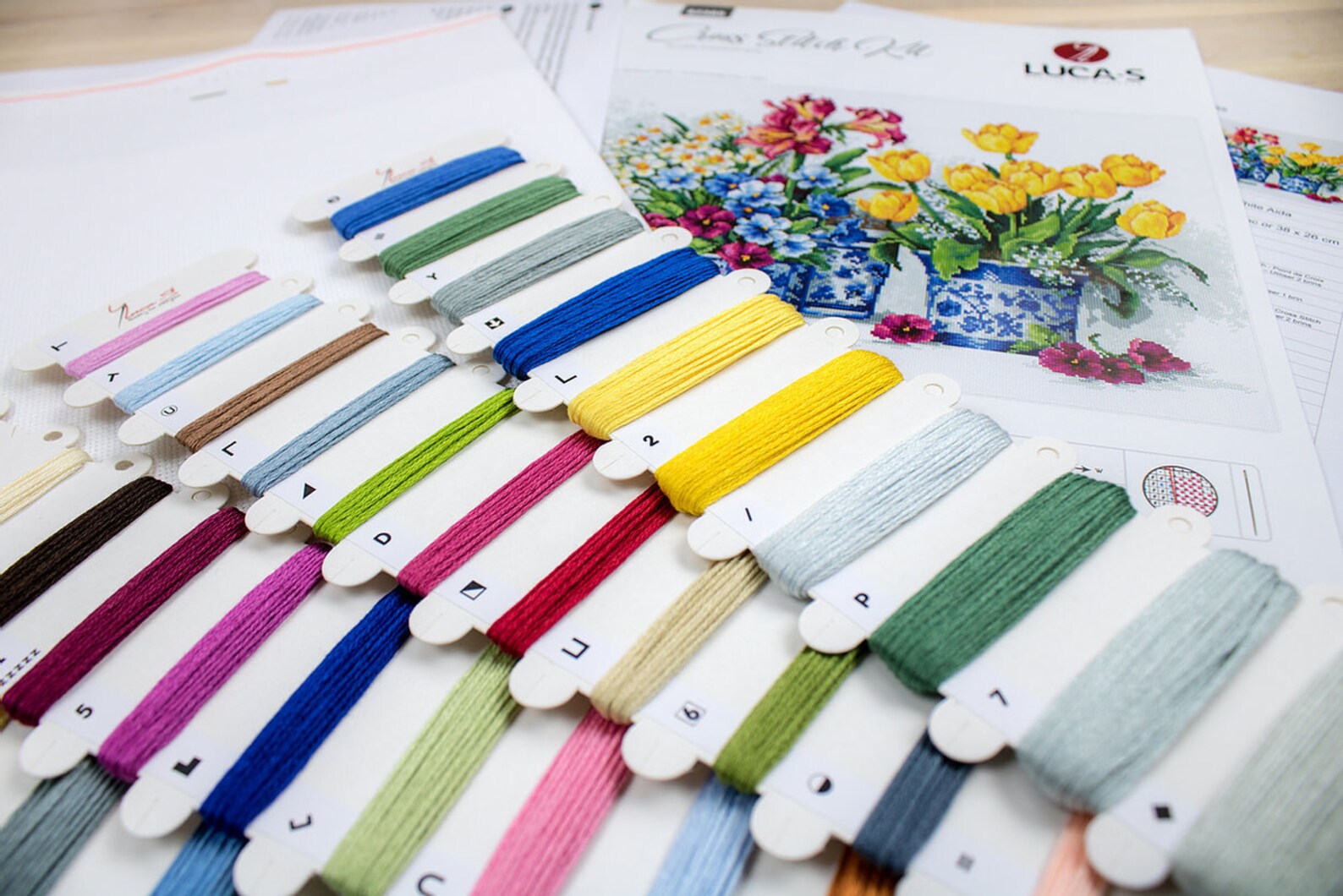 Spring Flowers Cross Stitch Kit Yellow Tulips Crocus Daffodil - Etsy