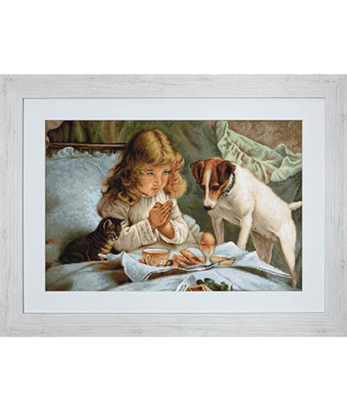 Gobelin Tapestry Kit Prayer Gobelin Stitch Kits Painting Stitching Hand ...