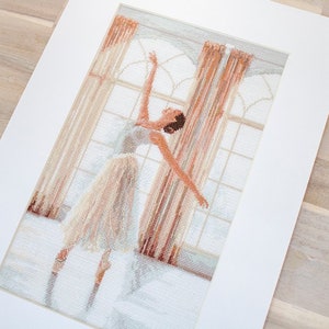 Counted Cross Stitch Kit Ballerina Dancer Hand Embroidery Needlepoint ...