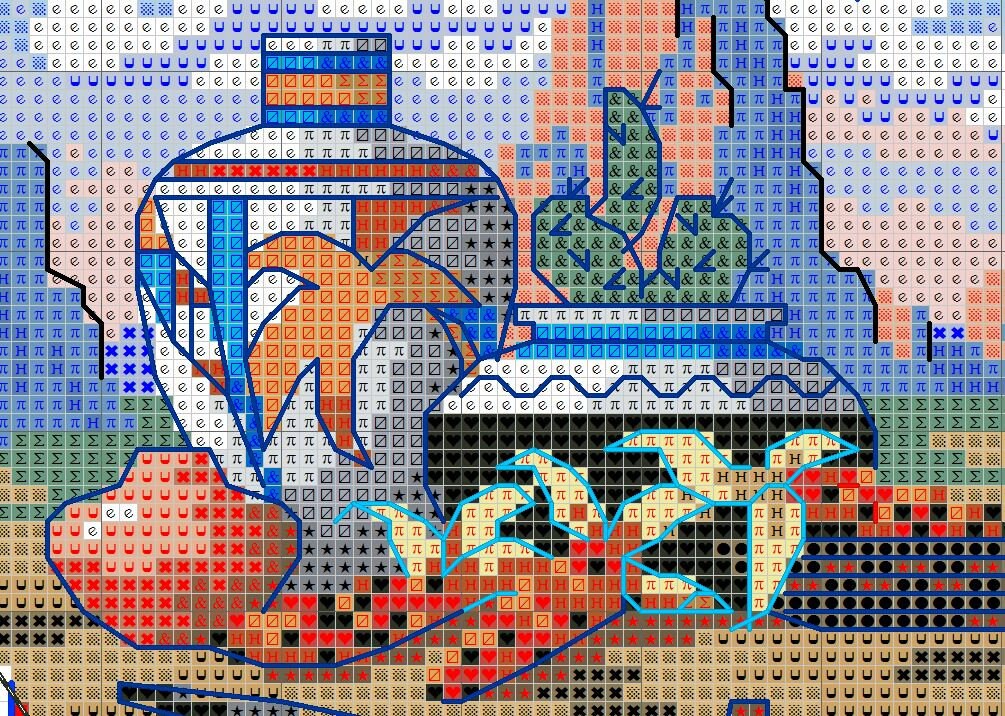 Counted Cross Stitch Pattern Southwest Blend Landscape Pattern Hand ...