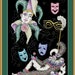 Jesters Cross Stitch Pattern Сomedy Tragedy Carnival Masks - Etsy