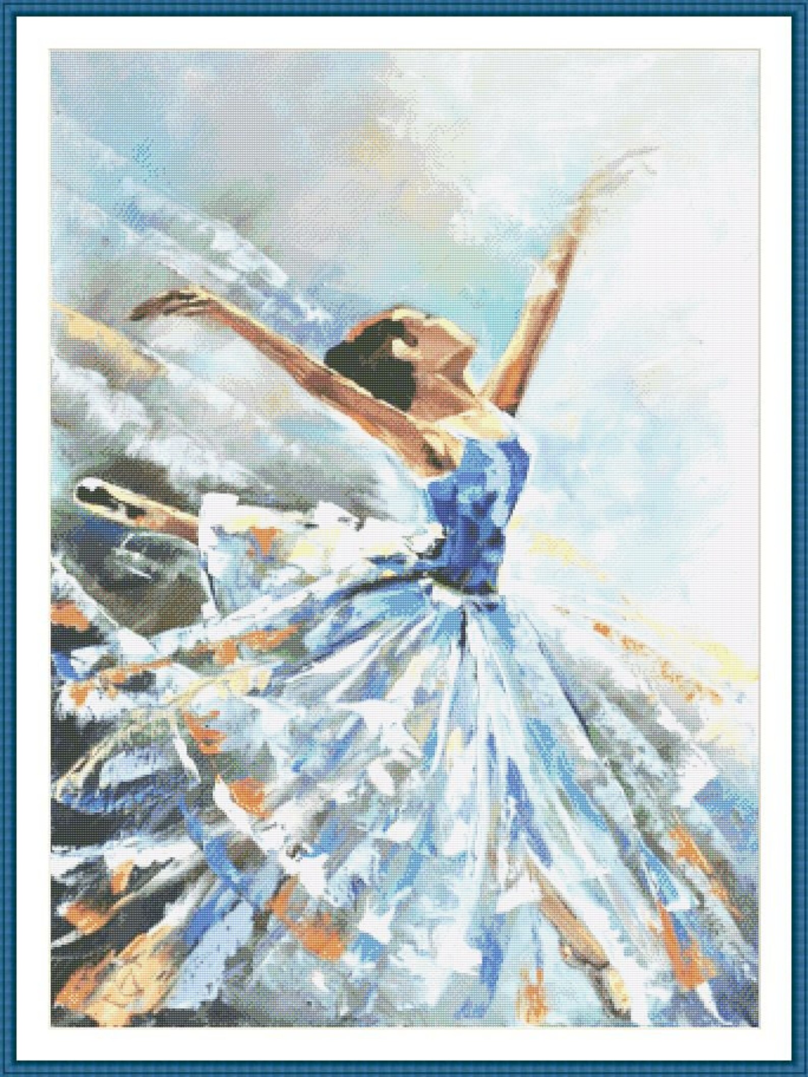 Ballet Dancer Cross Stitch Pattern Digital Pattern Modern Wall - Etsy