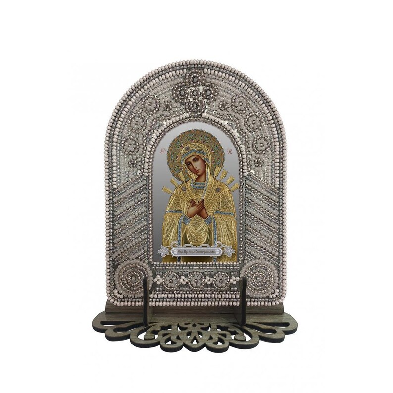Beads Embroidery Kit Orthodox Icon Icon of the Mother of God - Etsy
