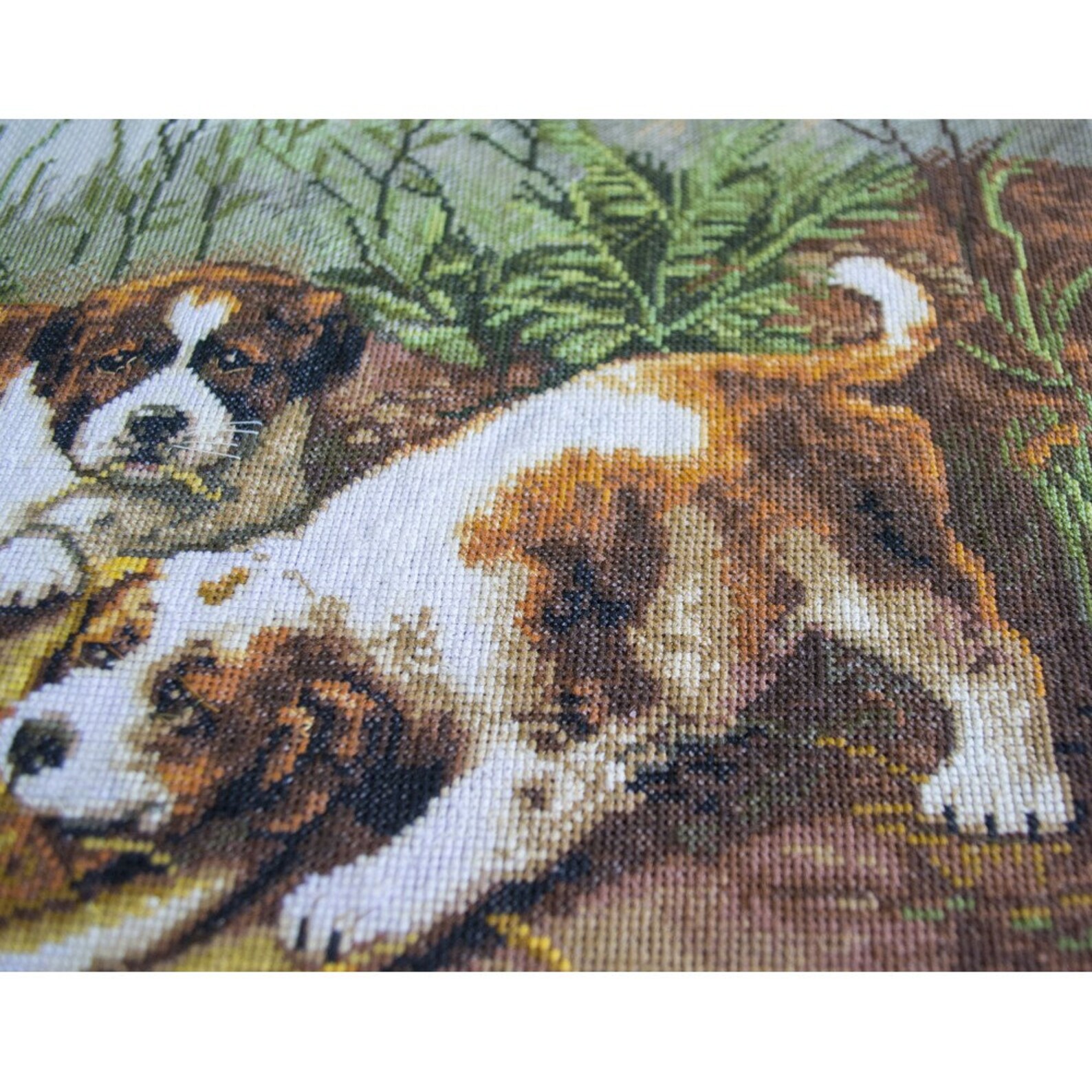 Cross Stitch Kit Puppies Counted Cross Stitch Painting - Etsy