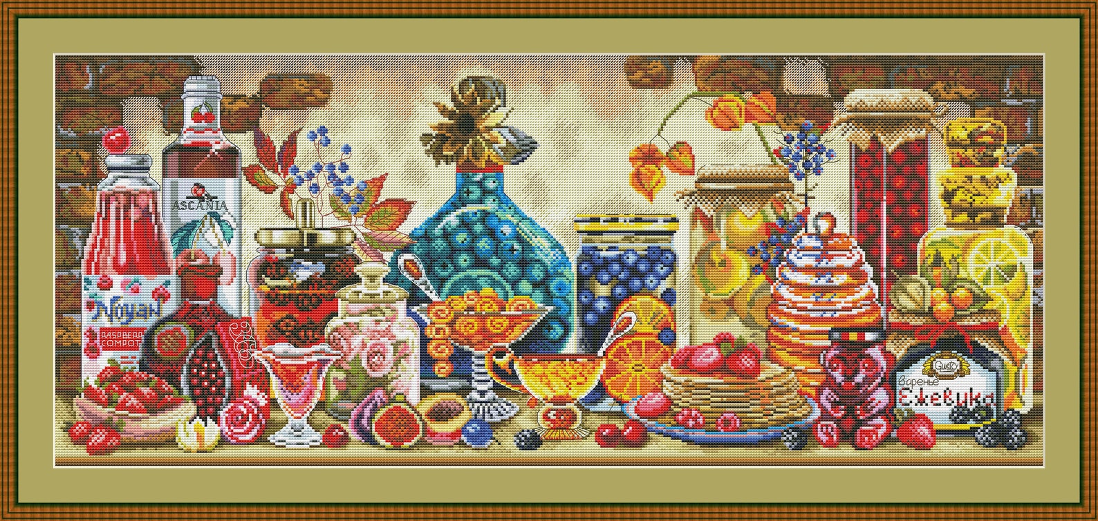 Taste of Summer Cross Stitch Pattern Kitchen Decor Hand - Etsy