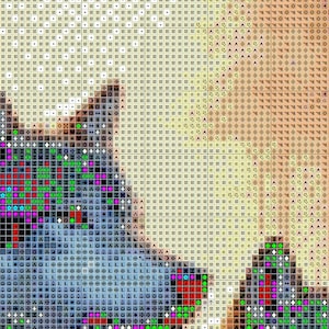 Pair of Wolves Cross Stitch Pattern Forest Landscape Pattern ...