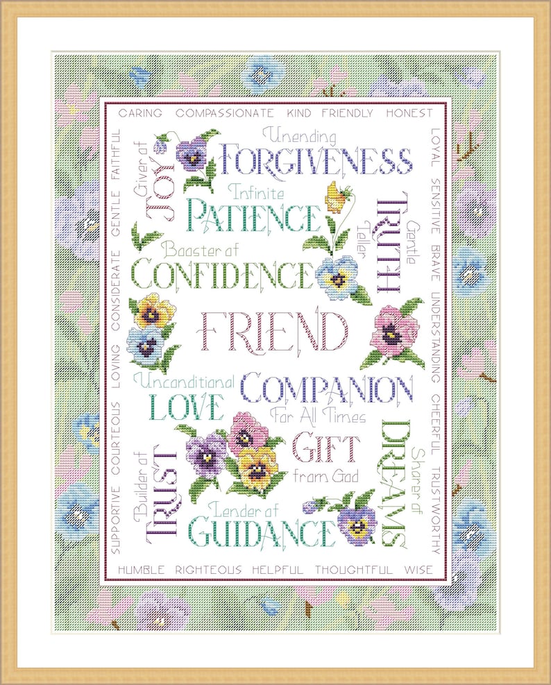 Gifts of Friendship Counted Cross Stitch Pattern Digital - Etsy Canada