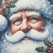Santa's Face Christmas Cross Stitch Pattern Santa Claus's Smile Hand ...