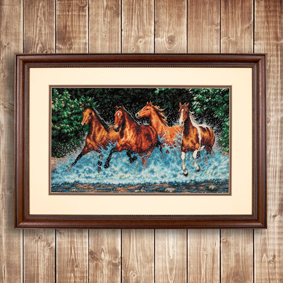 Galloping Horses Cross Stitch Pattern Running Horses Pattern Wildlife ...