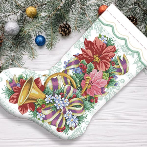 Christmas Stocking Cross Stitch Pattern - Etsy