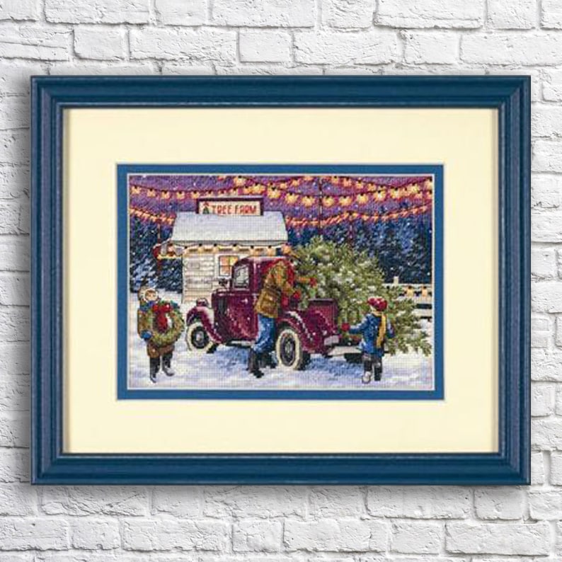 Holiday Tree Farm Counted Cross Stitch Pattern Christmas - Etsy