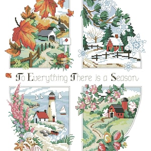 A Season for Everything Counted Cross Stitch Pattern Landscape Pattern ...