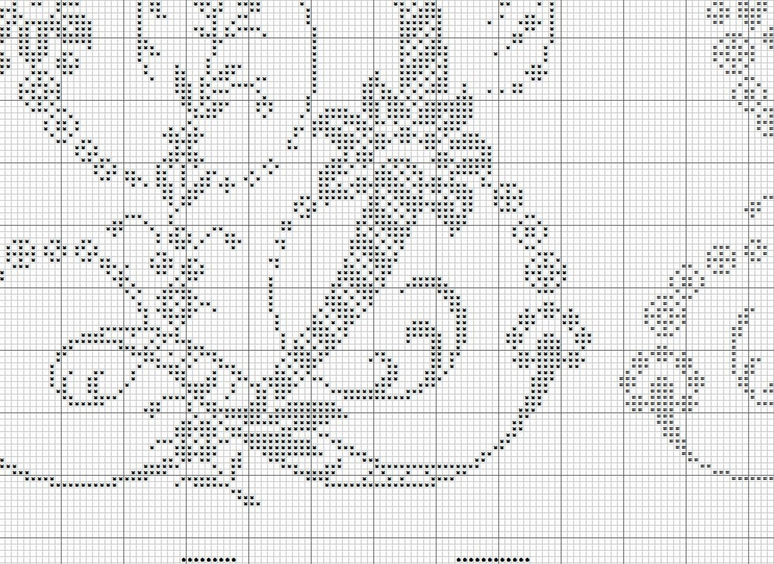 Vintage Lace Alphabet Counted Cross Stitch Pattern Graceful | Etsy