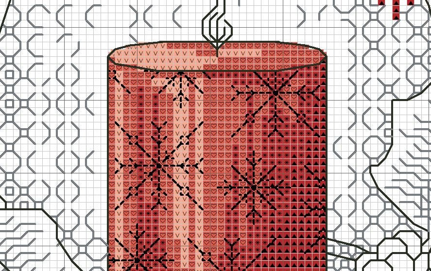 Christmas Candle Christmas Cross Stitch Pattern Xmas - Etsy