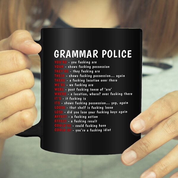 Grammar Police - Etsy