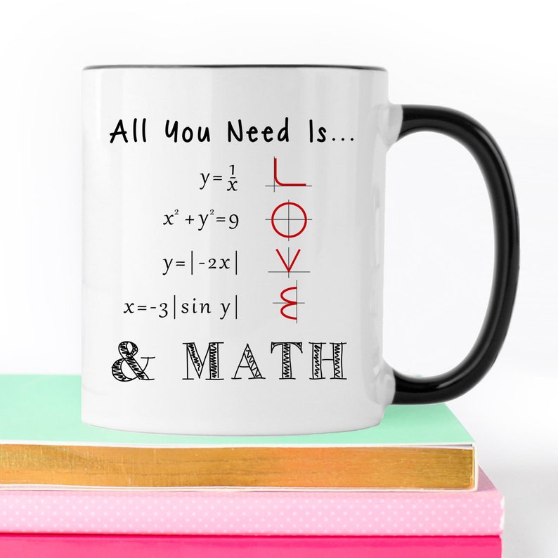 Math Coffee Mug All You Need is Love Maths Mug Math - Etsy