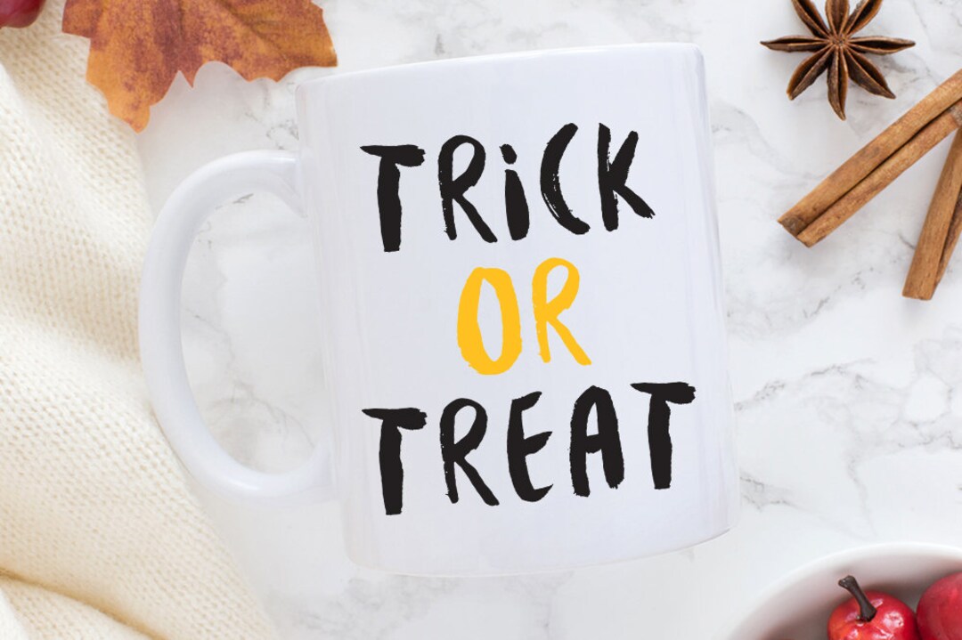 Holiday Mugs Trick or Treat Halloween Mug Coffee Mug - Etsy