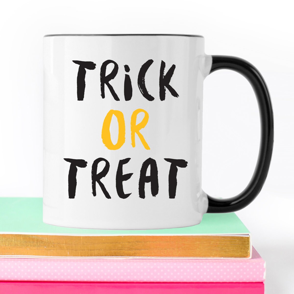 Holiday Mugs Trick or Treat Halloween Mug Coffee Mug | Etsy