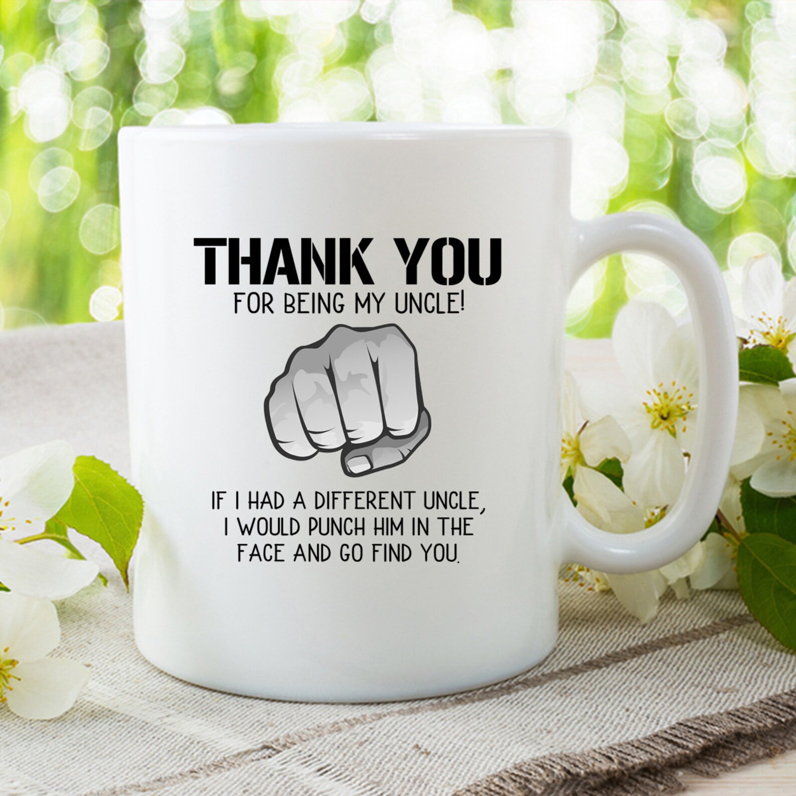 Thank You for Being My Uncle New Uncle Coffee Mug Uncle | Etsy