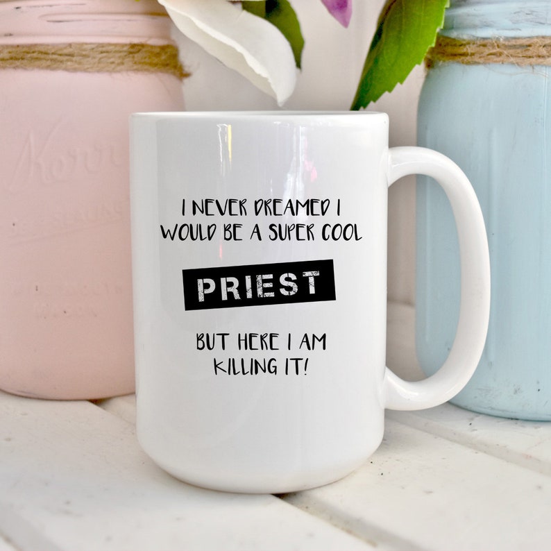 Priest Gift Priest Coffee Mug Officiant Gift Pastor Gift | Etsy