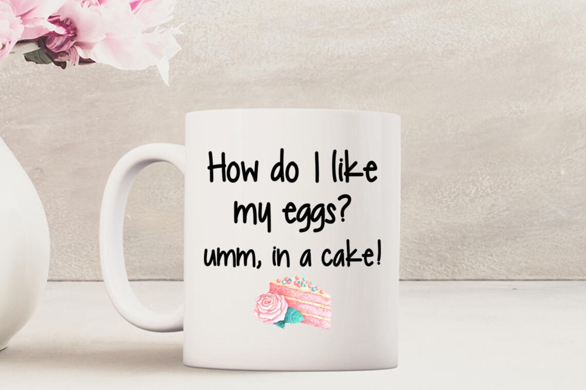 Baking Mug Mug Wake and Bake Baking Coffee Mug Funny Mug | Etsy