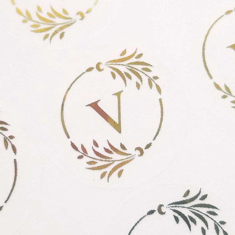 Custom Gold Foil Stickers - Etsy