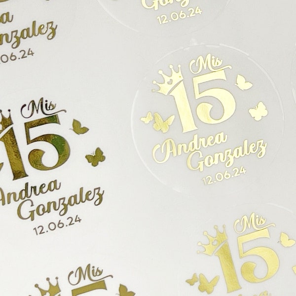 Stickers Mis Xv Años - Etsy
