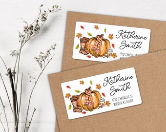 Autumn Return Address Labels - Etsy