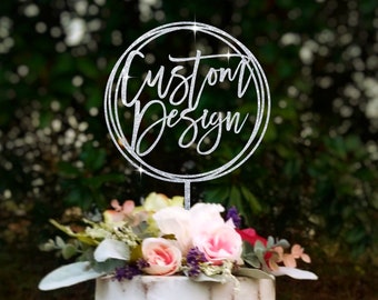 Custom Text Topper - Etsy