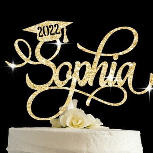 Personalized Graduation Cake Topper Class of 2022 - Etsy