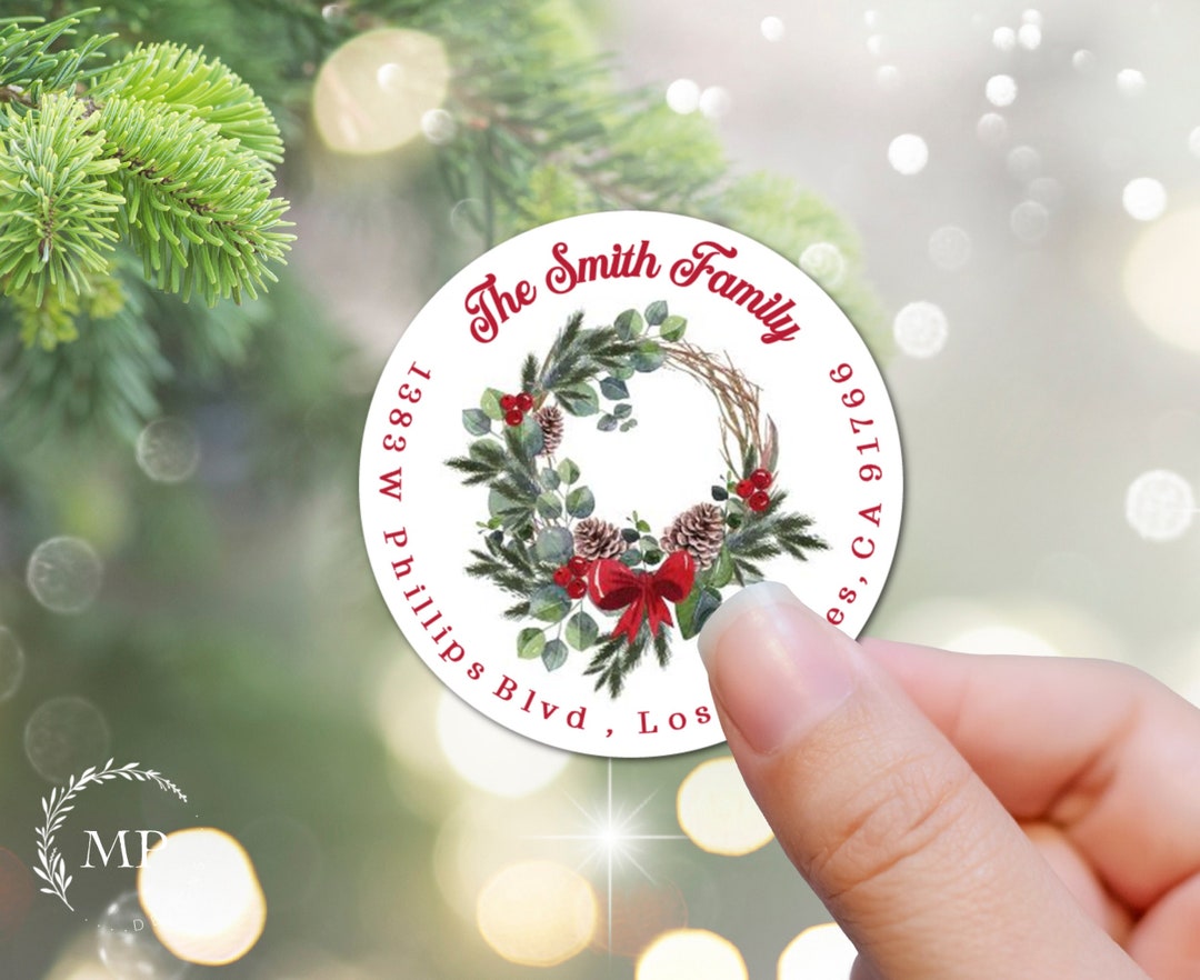 Christmas Mailing Labels • Christmas Return Address Labels ...