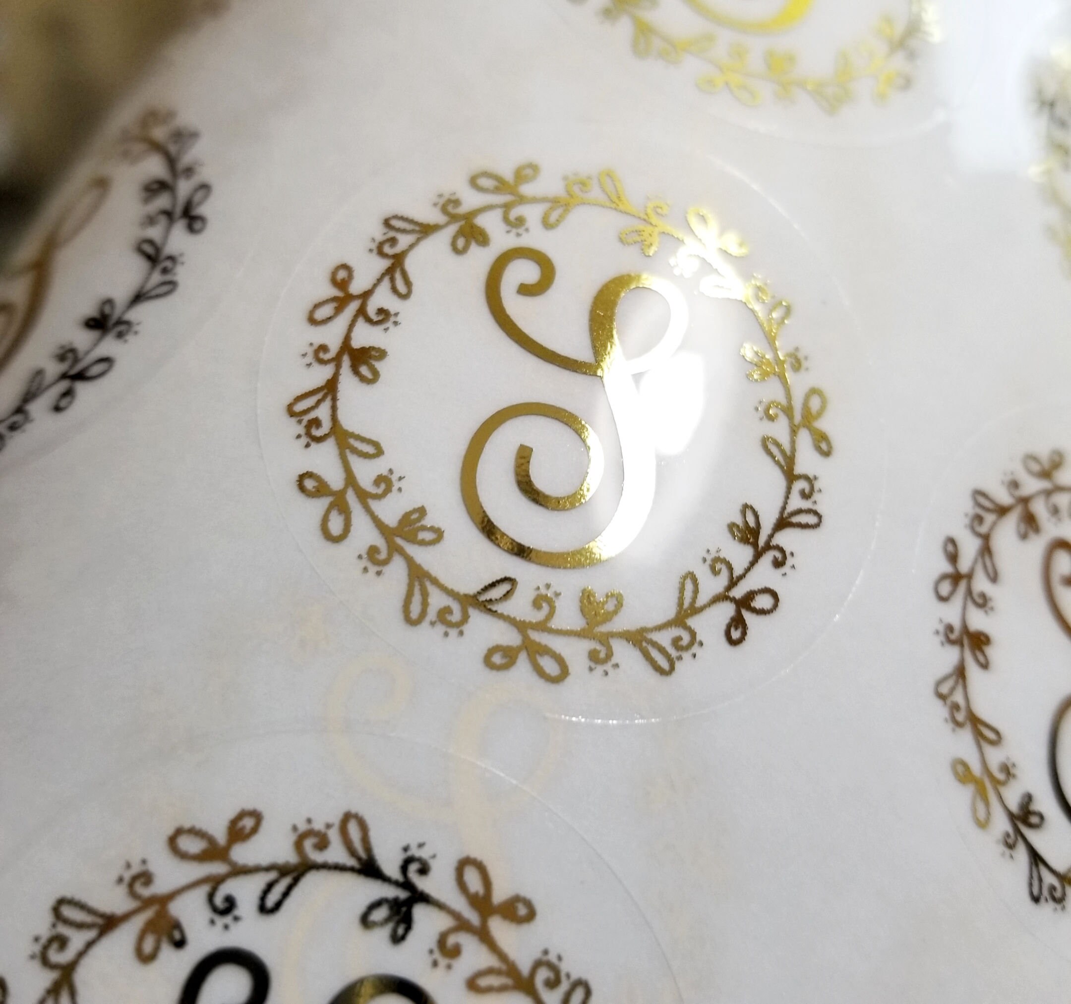 Gold Foil Envelope Seal Gold Foil Sticker for Envelope Gold | Etsy