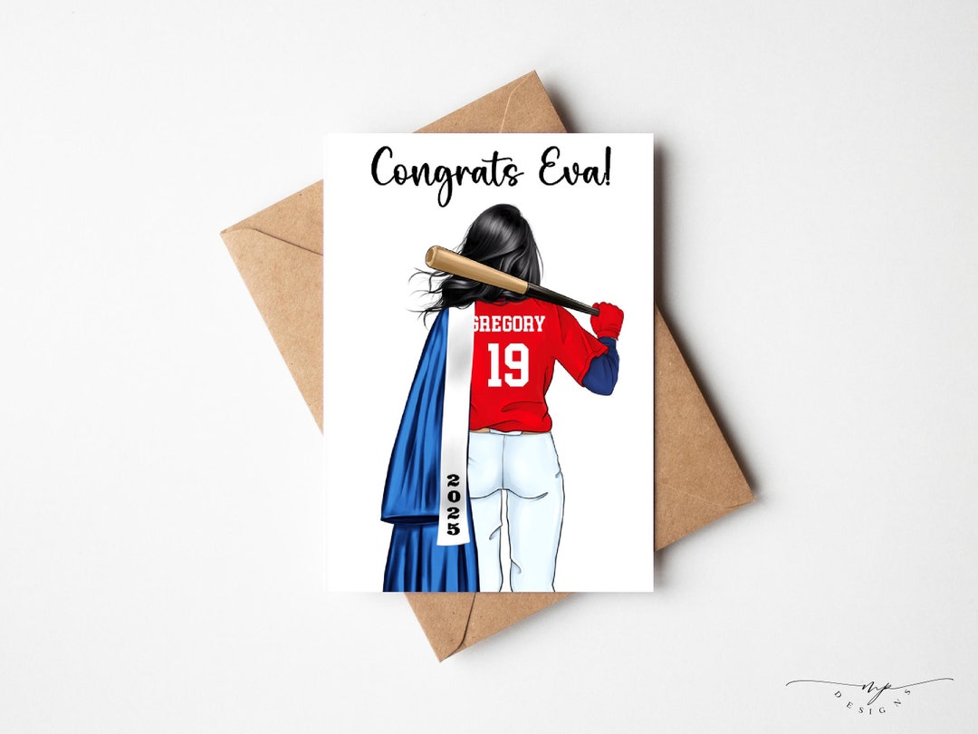 Softball Senior Night Card: Class of 2026 Keepsake - Etsy
