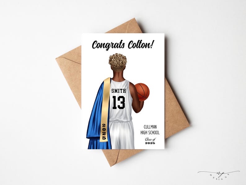 Custom Basketball Senior Night Card: Class of 2026 - Etsy