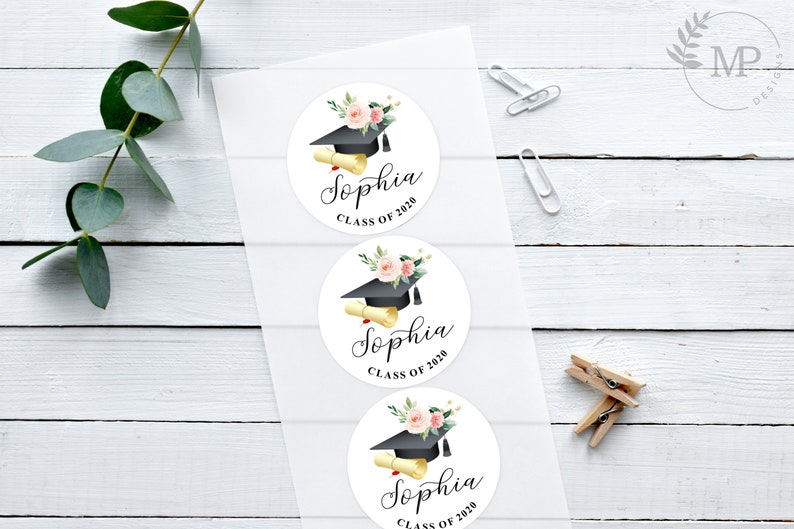 Graduation Stickers, Graduation Party Favor Tags, Graduation ...