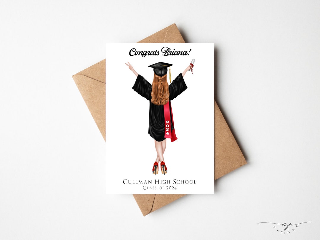 Personalized Graduation Card for Class of 2025, Custom Senior 2025 Gift ...