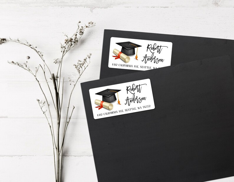 Graduation Return Address Labels Return Address Labels for | Etsy