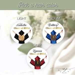 Custom Stickers for 2024 Graduation, Party Favors, Graduation ...