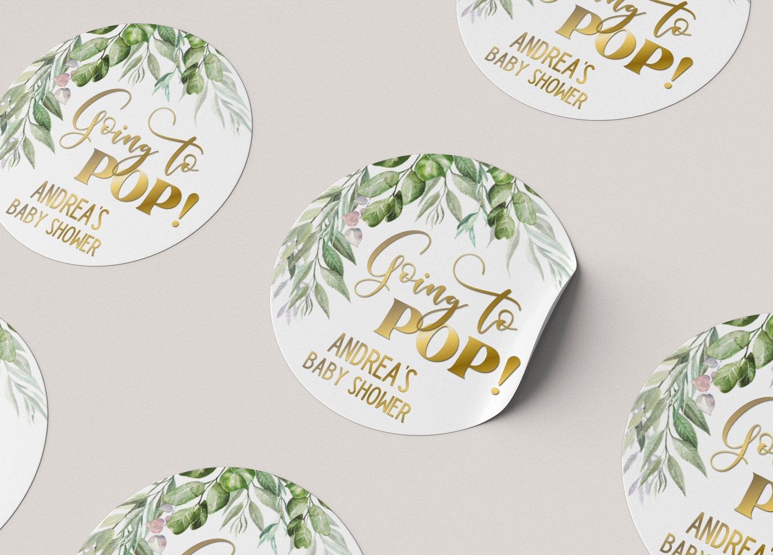 Going to Pop Stickers Ready to Pop Labels Baby Shower Thank - Etsy